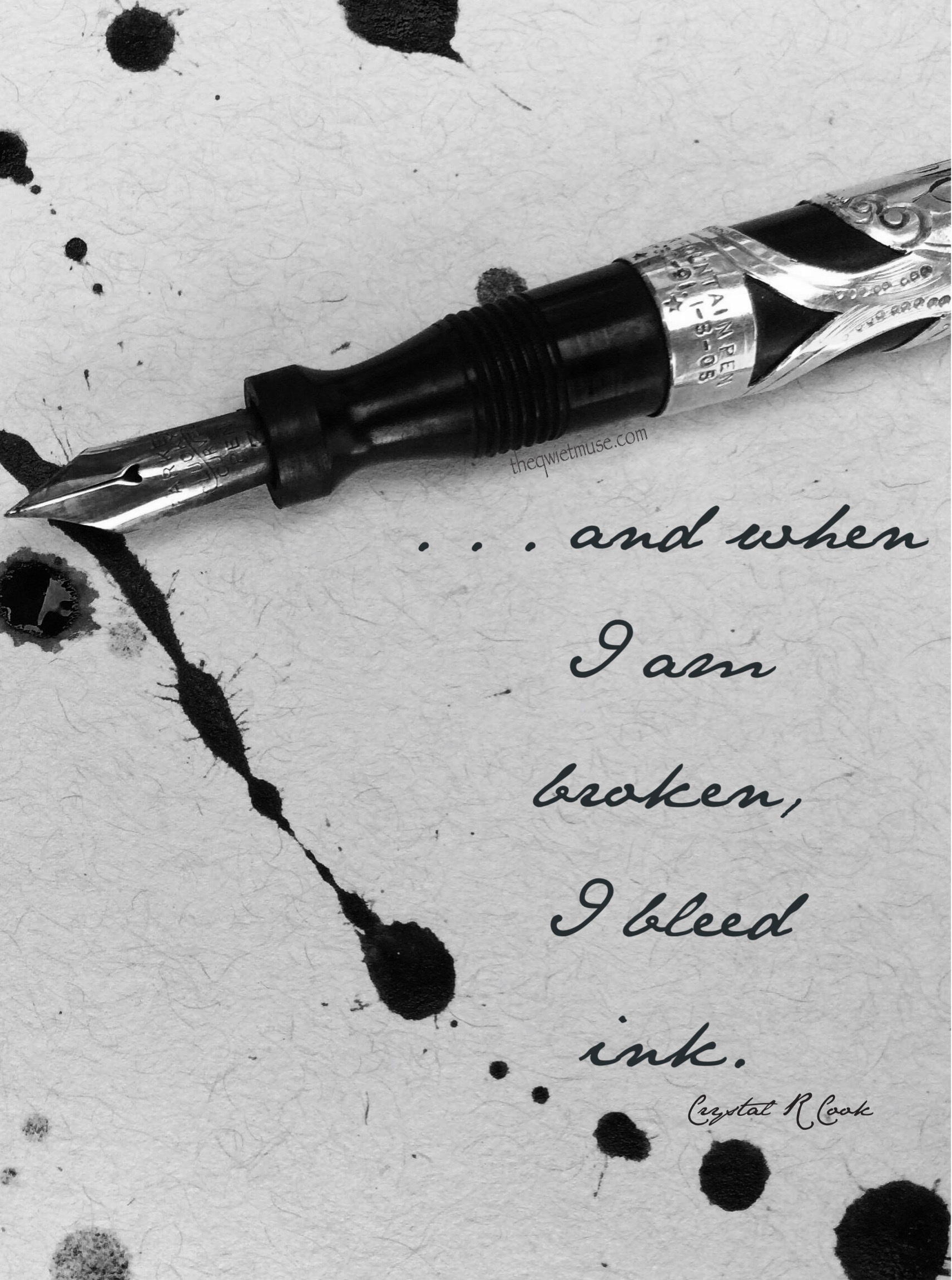 Bleeding Ink . . . | The Qwiet Muse